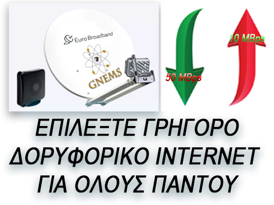 ΔΟΡΥΦΟΡΙΚΟ INTERNET Starlink - Eutelsat KVHTS